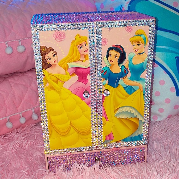 Disney | Storage & Organization | Disney Princess Custom Bling ...